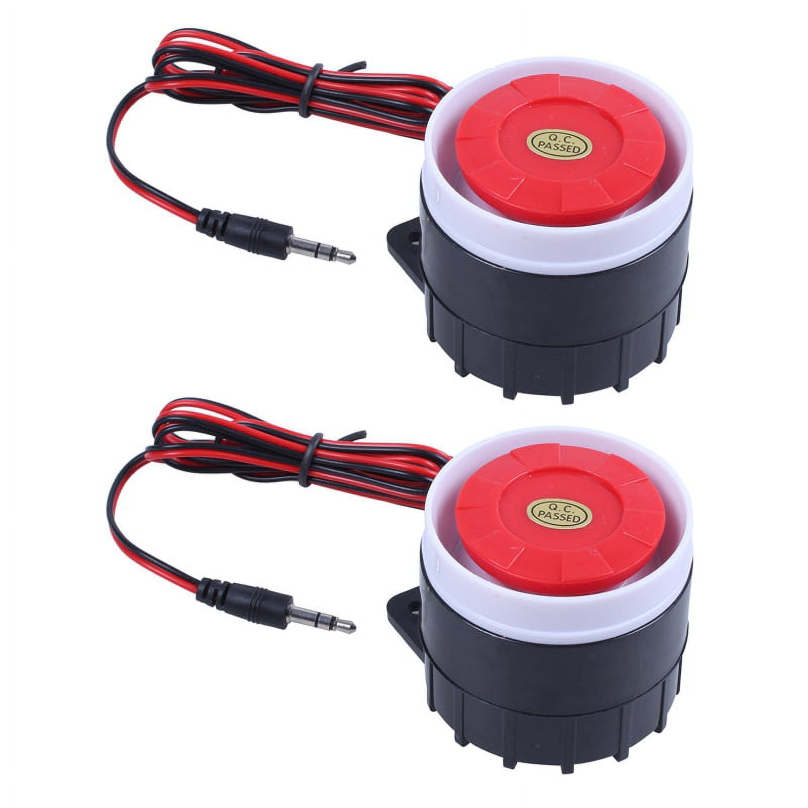 2X Wired Mini Siren for Home Security Alarm System Horn Siren 120DB 12V ...