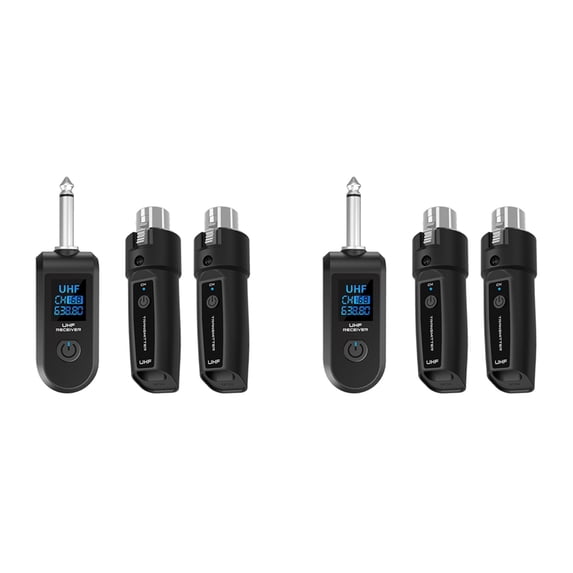 2X Wireless Audio Transmission Receiver and Transmitter System ...
