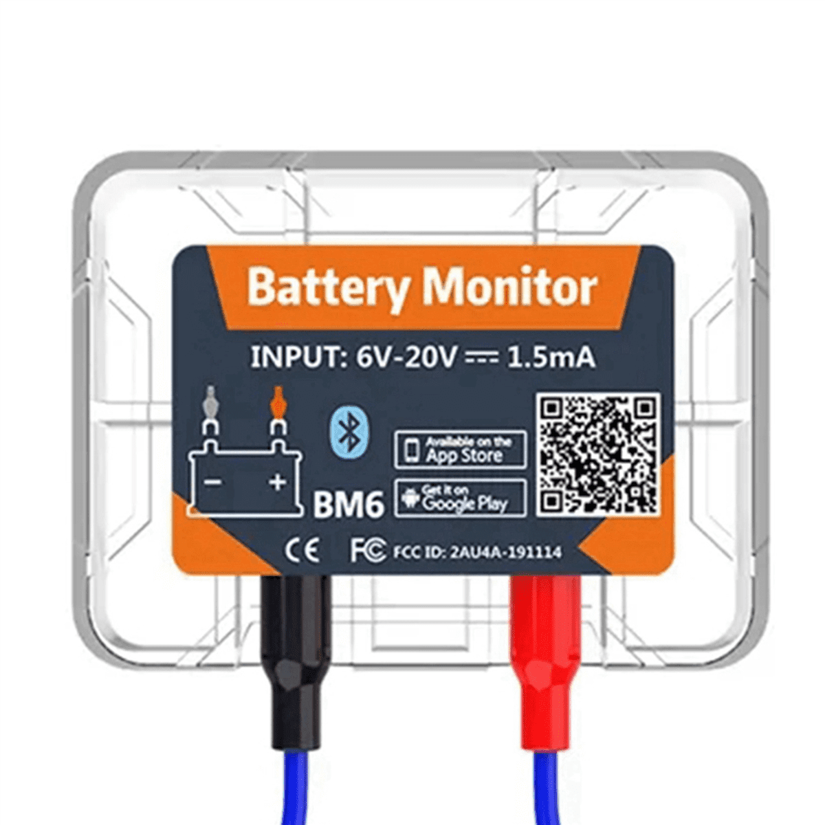 2X Wireless Bluetooth 12V Battery Monitory BM6 with Car Battery Health ...