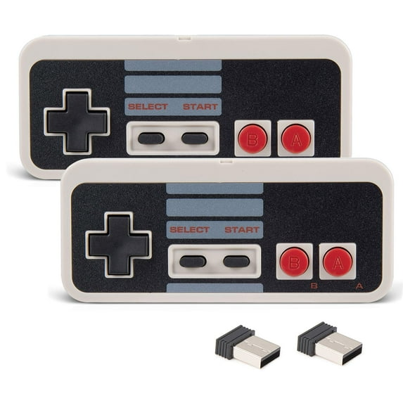 2X Wireless Nes USB Controller for PC Gamings 2.4ghz Wireless USB ...