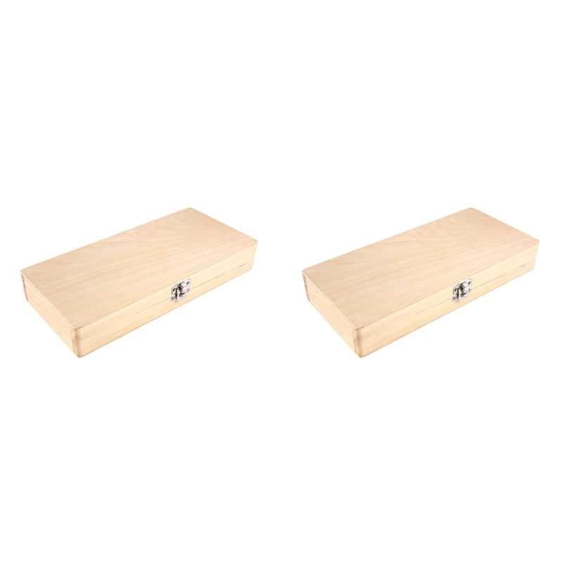 2X Wooden Slide Storage Box, Holds 50 Slides, Microscope Slide Box ...