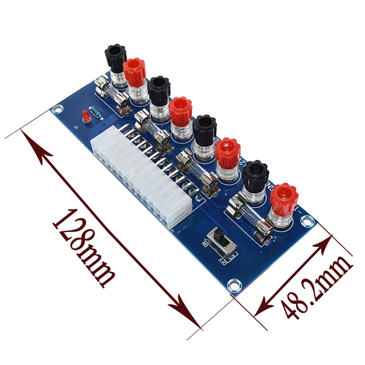 2X XH-M229 ATX Desktop PC Chassis Power Transfer to Adapter Board Power ...