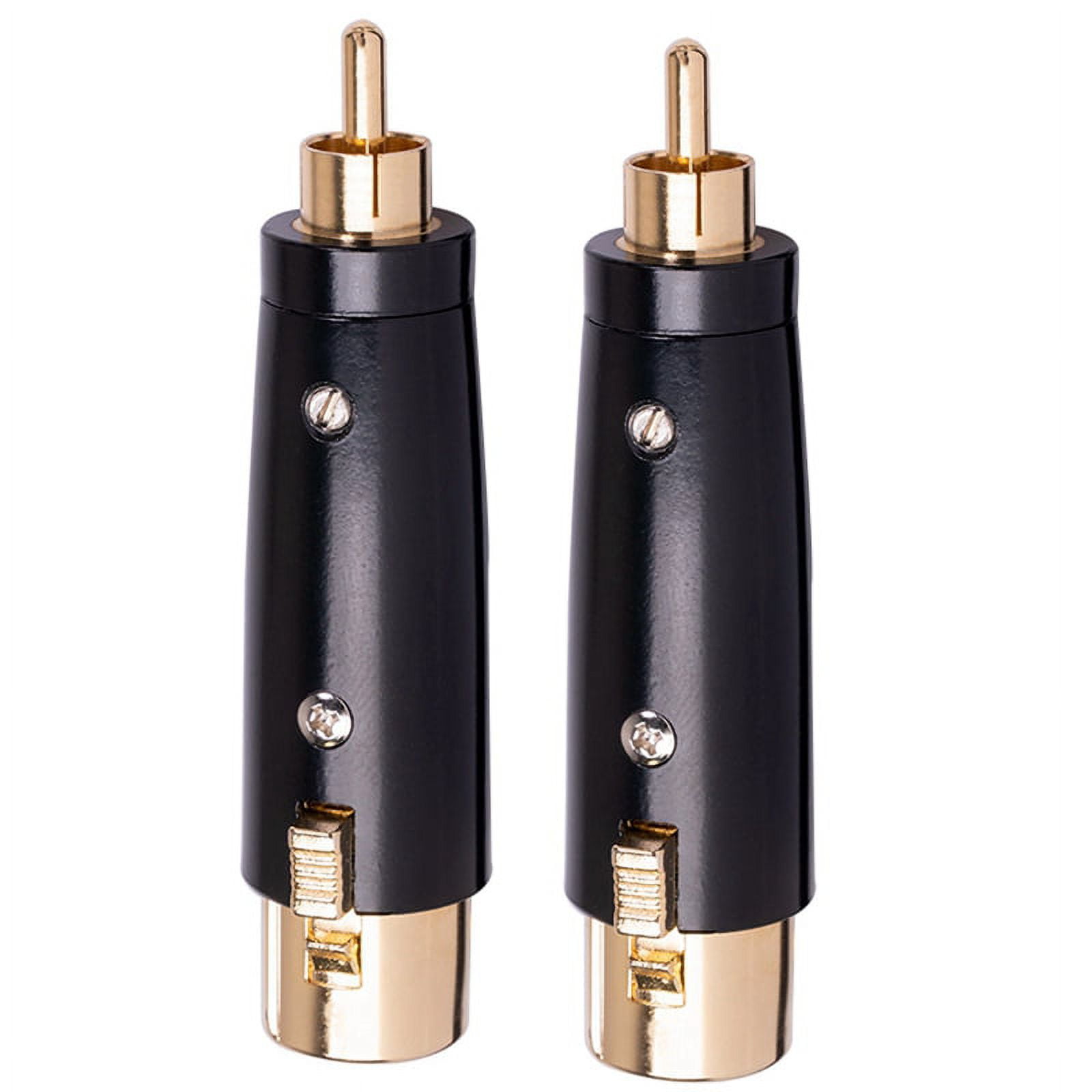 2X XLR to RCA Adaptor RCA Male to XLR Male Female Adaptor XLR to RCA ...