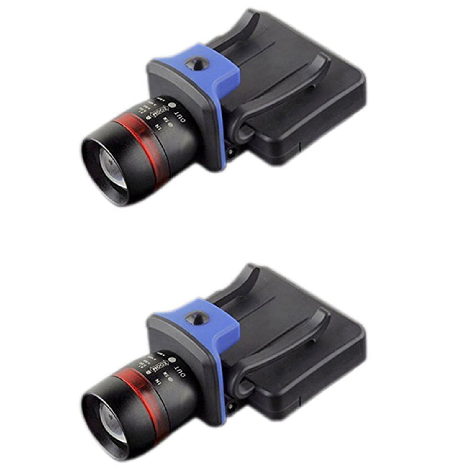2X XPE LED 120 Lumen 3 Modes Waterproof Zoomable Clip - on Cap Hat ...