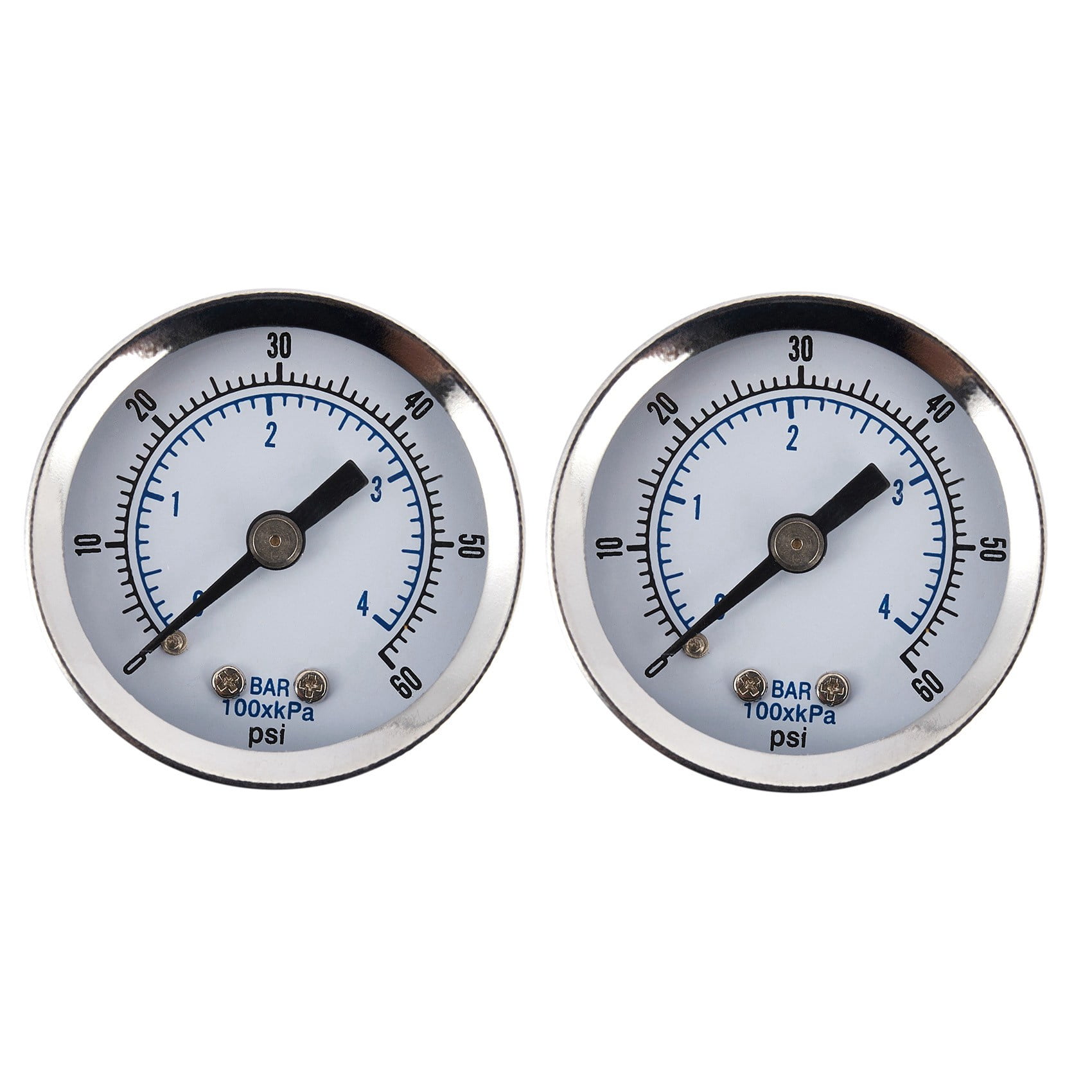 2X -Z51 0-60Psi Pressure Gauge 40mm 1/8 Inch Npt Mini Pressure Gauge ...