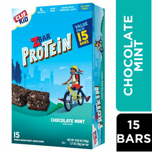 2X - Zbar Protein Chocolate Mint Snack Bars 15 ct - Walmart.com