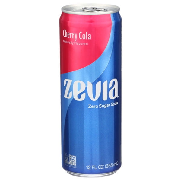2X - Zevia Cherry Cola Zero Sugar Soda 12 fl oz Package May Vary ...