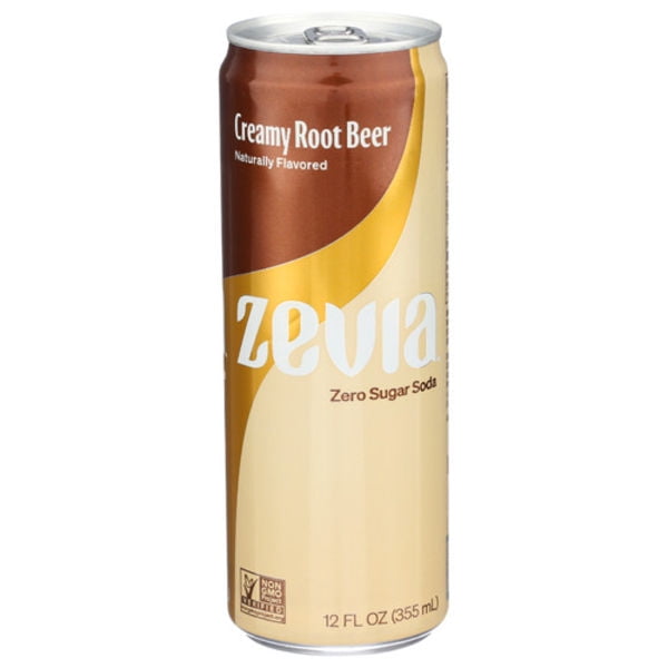 2X - Zevia Creamy Root Beer Zero Sugar Soda 12 fl oz Package May Vary ...