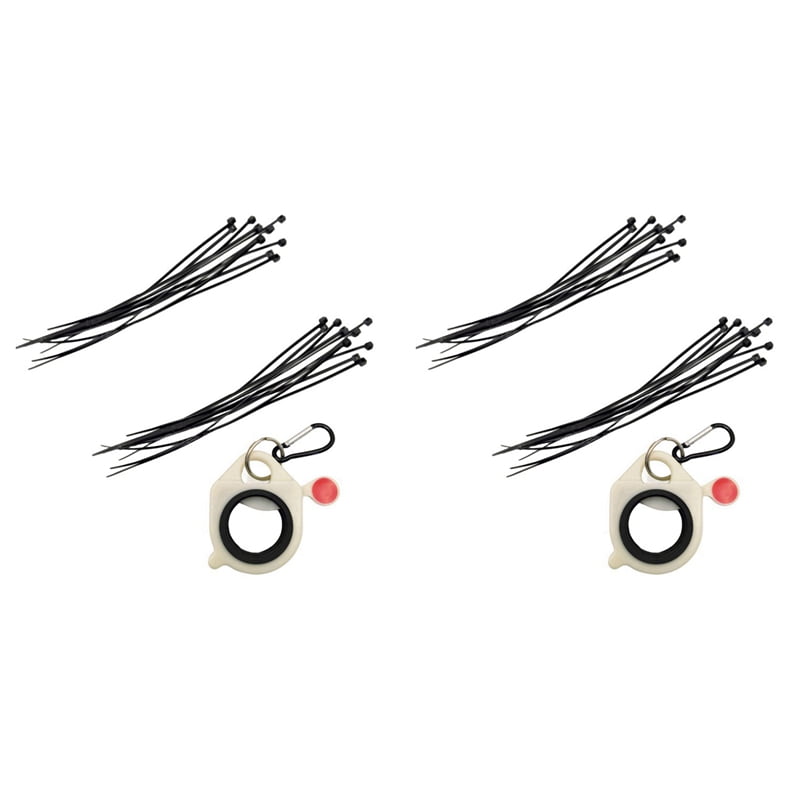 2X Zip Ties Holder Keeper for Electrical Wire Ties Portable Hardware ...