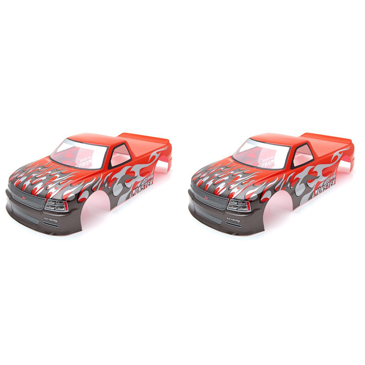 2X for 1/10 RC Car T-10 PVC Painted Body Shell 1/10 RC Car Pick Up ...