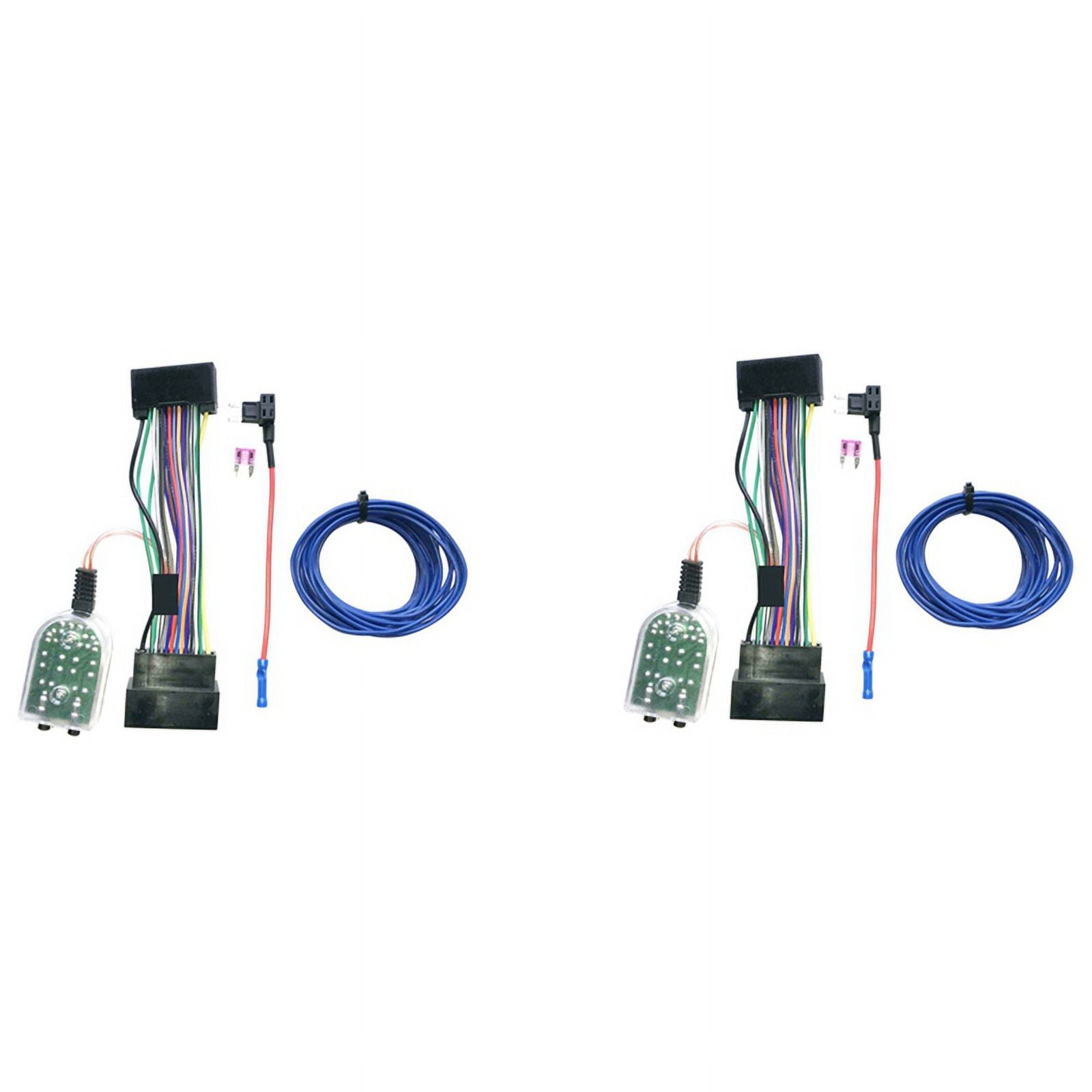 2x For 2011 2018 Factory Radio Add A Subwoofer Amplifier Adapter Plug