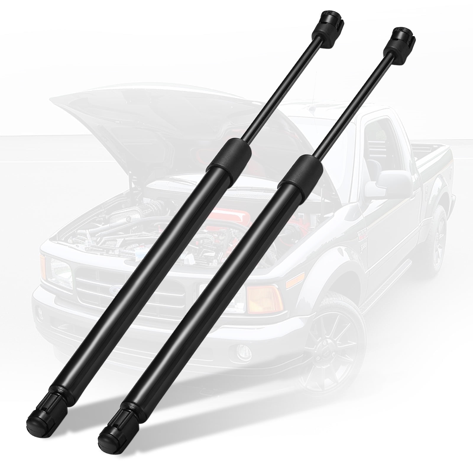 SPEEDWOW 2 Pcs 4339 Front Hood Struts Lift Support, 17.32in 430N Gas ...