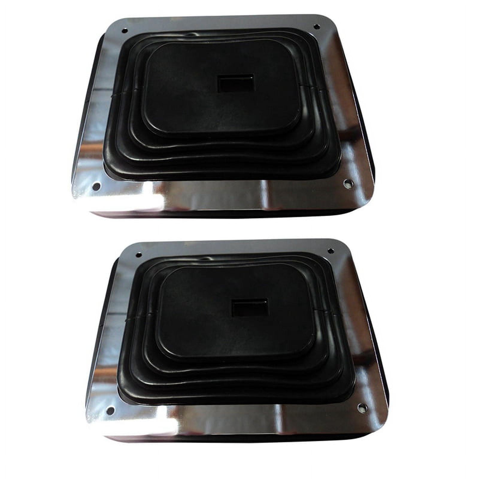 2X for Rubber Shifter Boot with Chrome Plate 5 5/8 Inch x 6 3/4 Manual ...