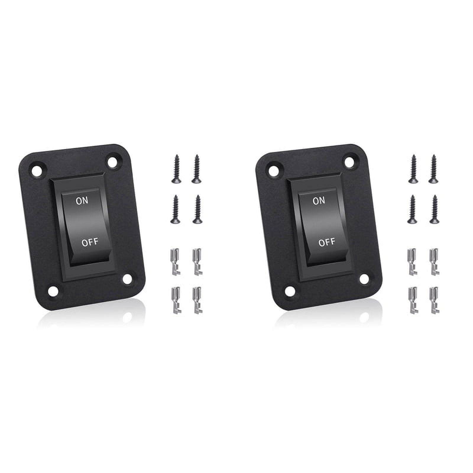 2X on-Off Switch 12V 20A 4 Pins DPST Rocker Switch Panel RV Light ...