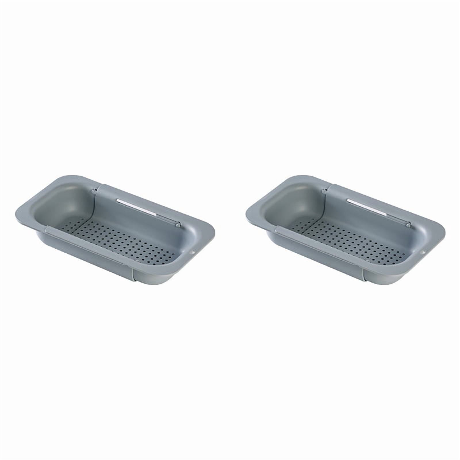2X over the Sink Colander Strainer Basket - Wash Vegetables and Fruits ...