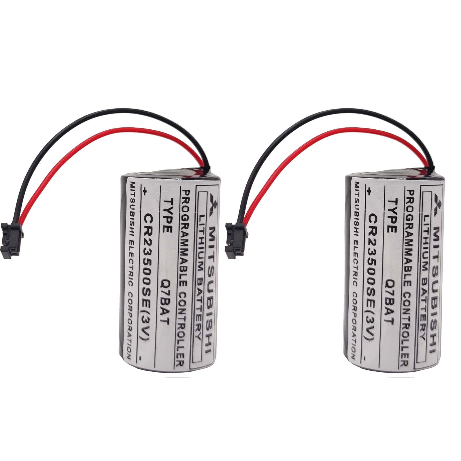 2X type Q7BAT CR23500SE 3V 6000mAh PLC Battery for Mitsubishi Q PLC ...
