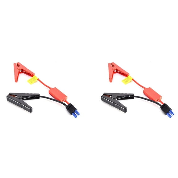 2X with EC5 Plug Connector Emergency Battery Jump Cable Alligator ...