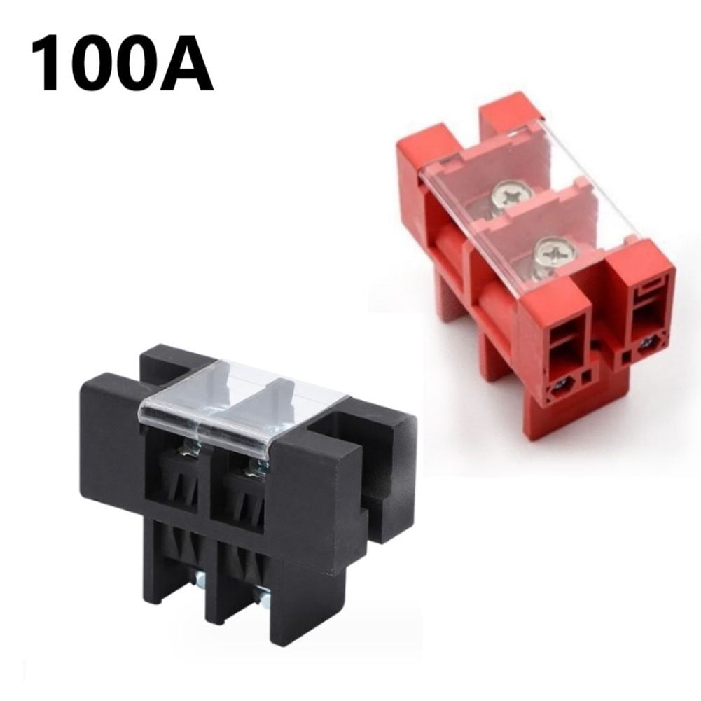 2X100A Pure Copper High Current Terminal Block Energy Storage Terminal ...