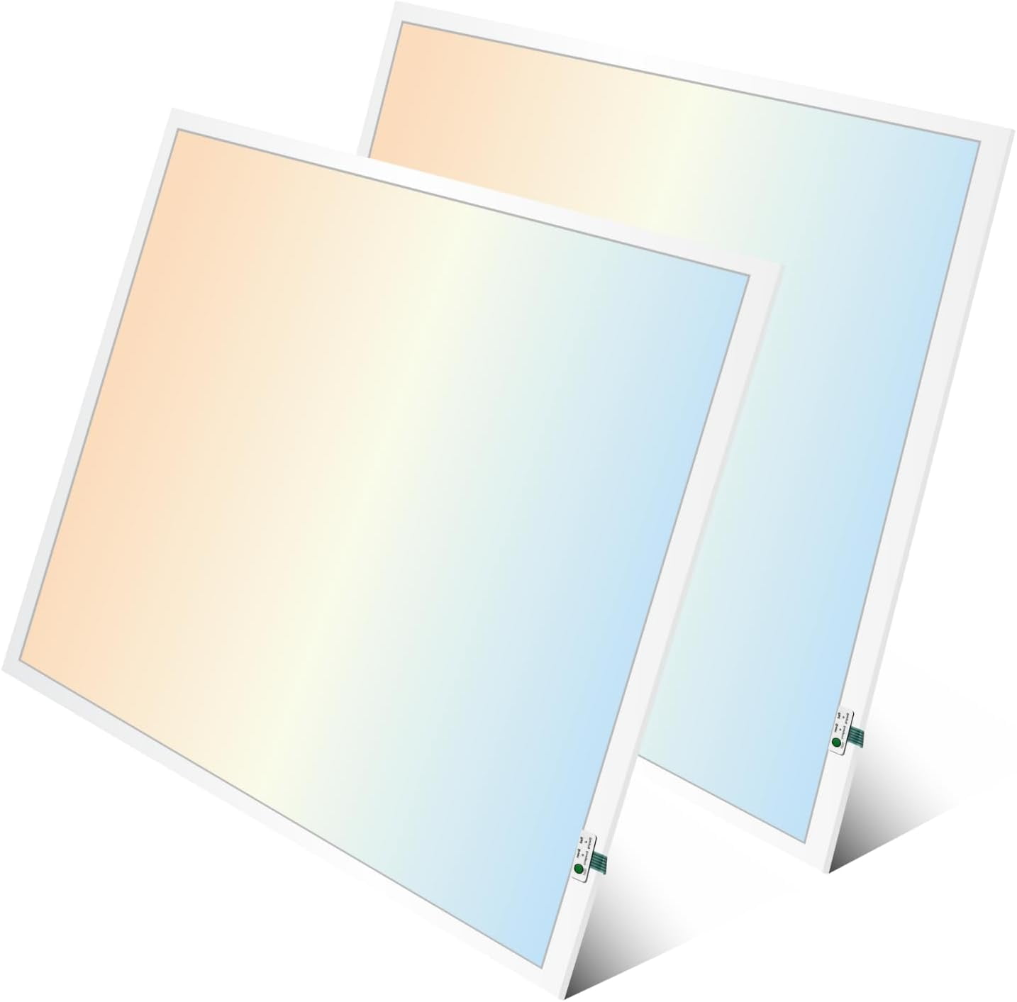 2X2 LED Flat Panel Light Emergency Battery Backup, 40W-3000K/4000K ...