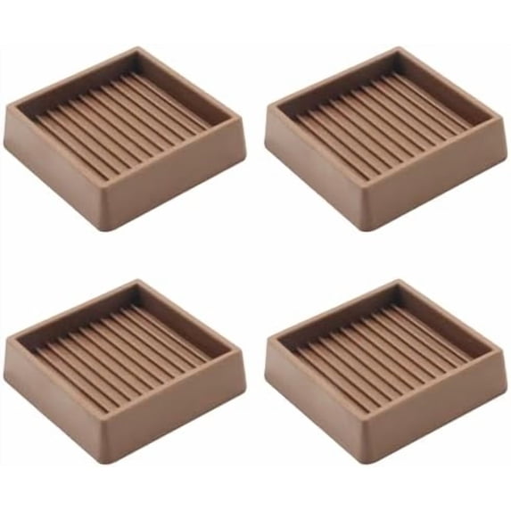 2X2 Rubber Caster Cups, Non Slip Furniture Pads, Anti-Slip Furniture ...