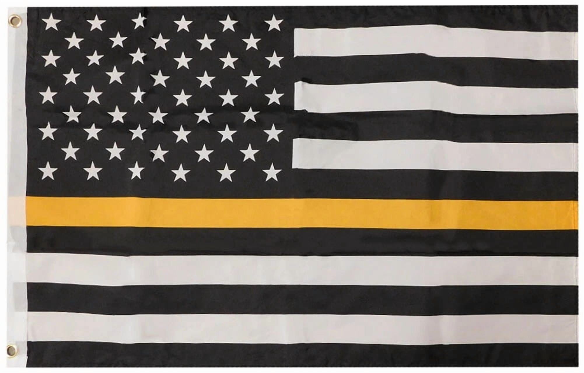 2X3 FT USA Thin Gold Line House Banner Grommets Nylon Poly Flag Banner ...