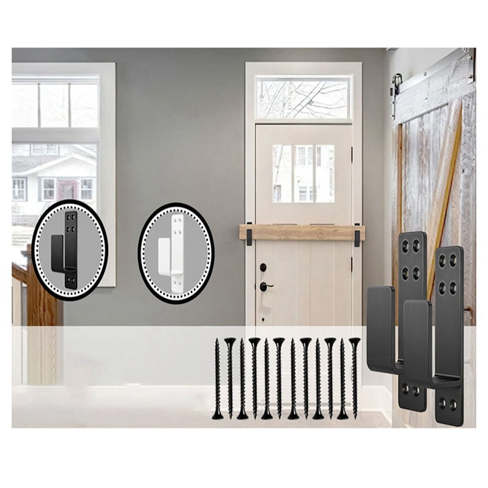 2X4 Door Barricade Brackets Heavy Duty Upgraded Door Bar Holder ...