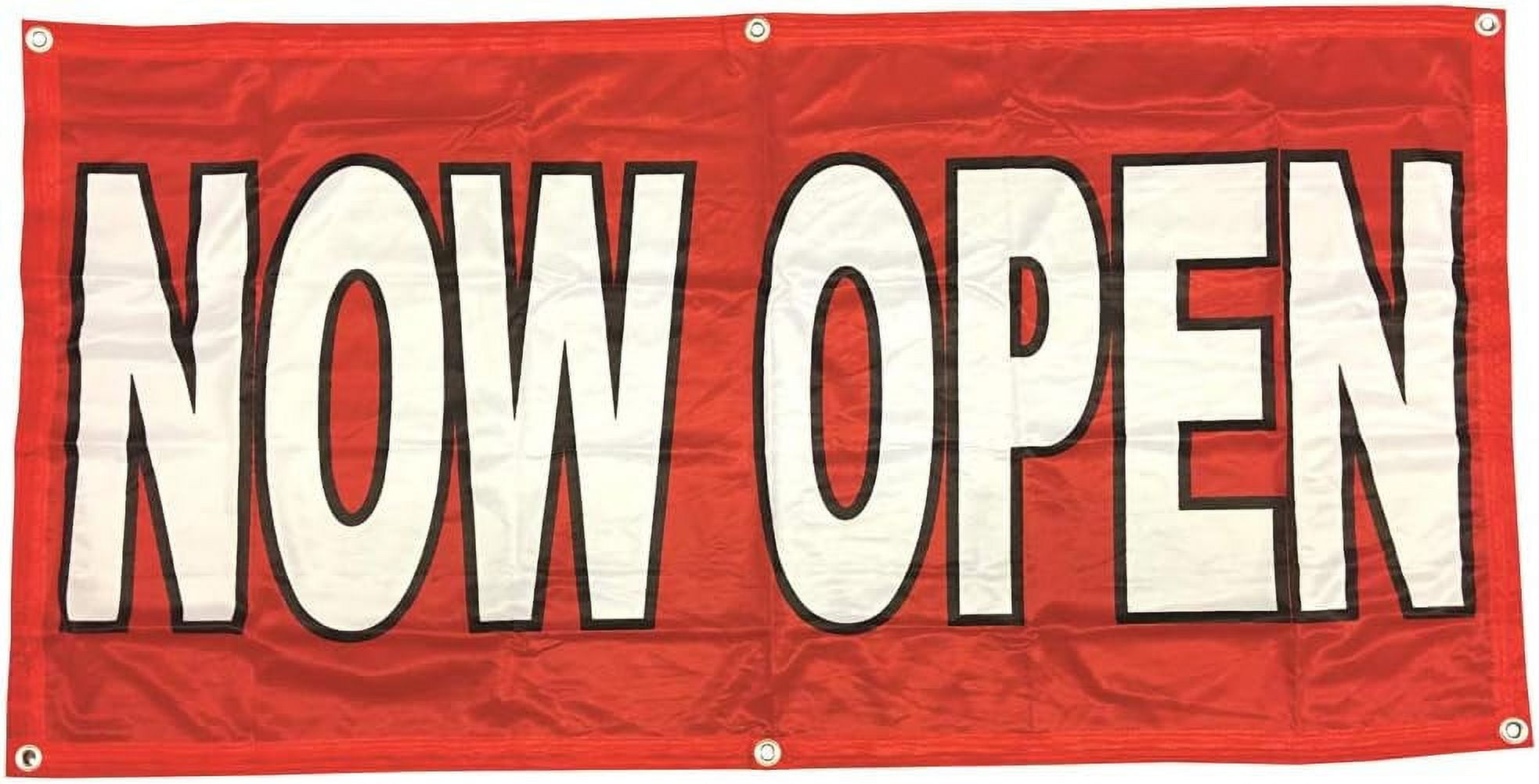 2x4 Ft Now Open Banner Vinyl Alt Sign - Fabric rb - Walmart.com