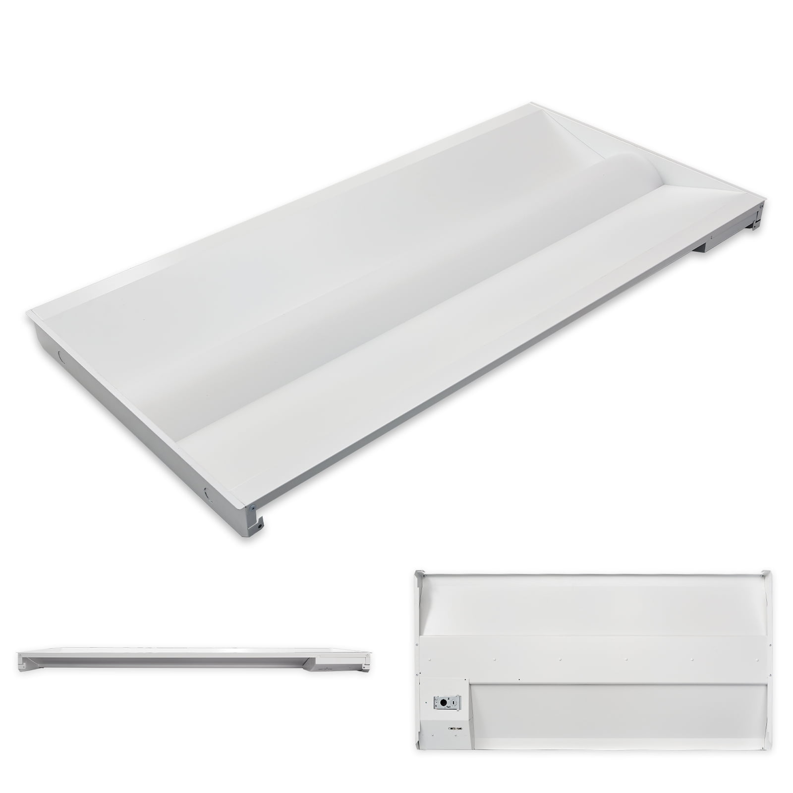 2X4 LED Troffer Light Fixture with 3CCT & Wattage Adjustable - Walmart.com