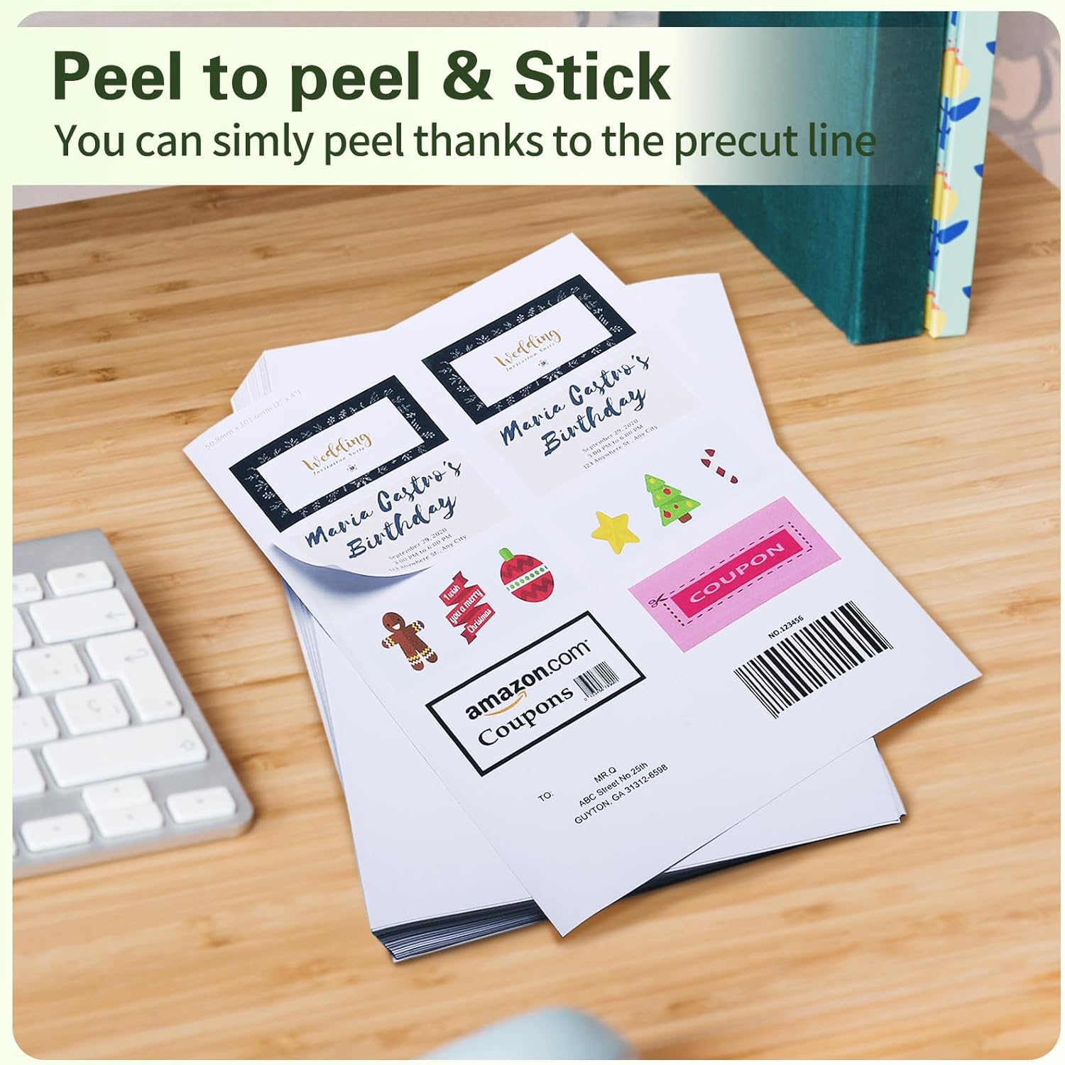 2X4 Printable White Labels 18163 Blank Shipping Labels Stickers 1000 ...