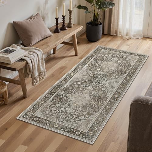 2X5 Area Rugs Machine Washable Rugs for Living Room, Vintage Boho Large ...