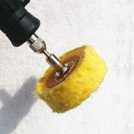 2Xwhite Yellow Shape Handle Mirror Polishing Cotton T Style Polish ...