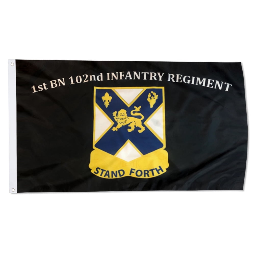 2but 102nd IN. Flags 1st BN 102nd Infantry Regiment Stand Forth banner ...