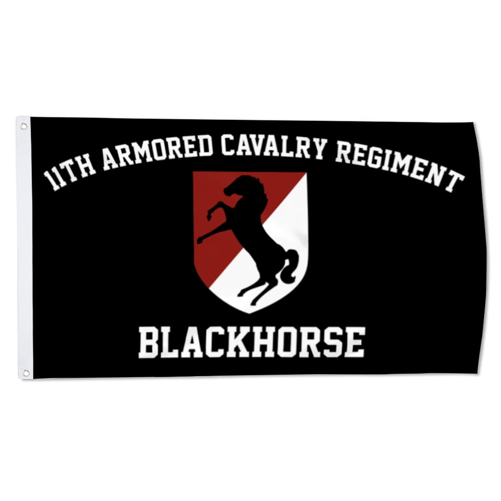 2but 11th Armored Calvary Regiment Flag BlackHorse CAV banner US Army ...