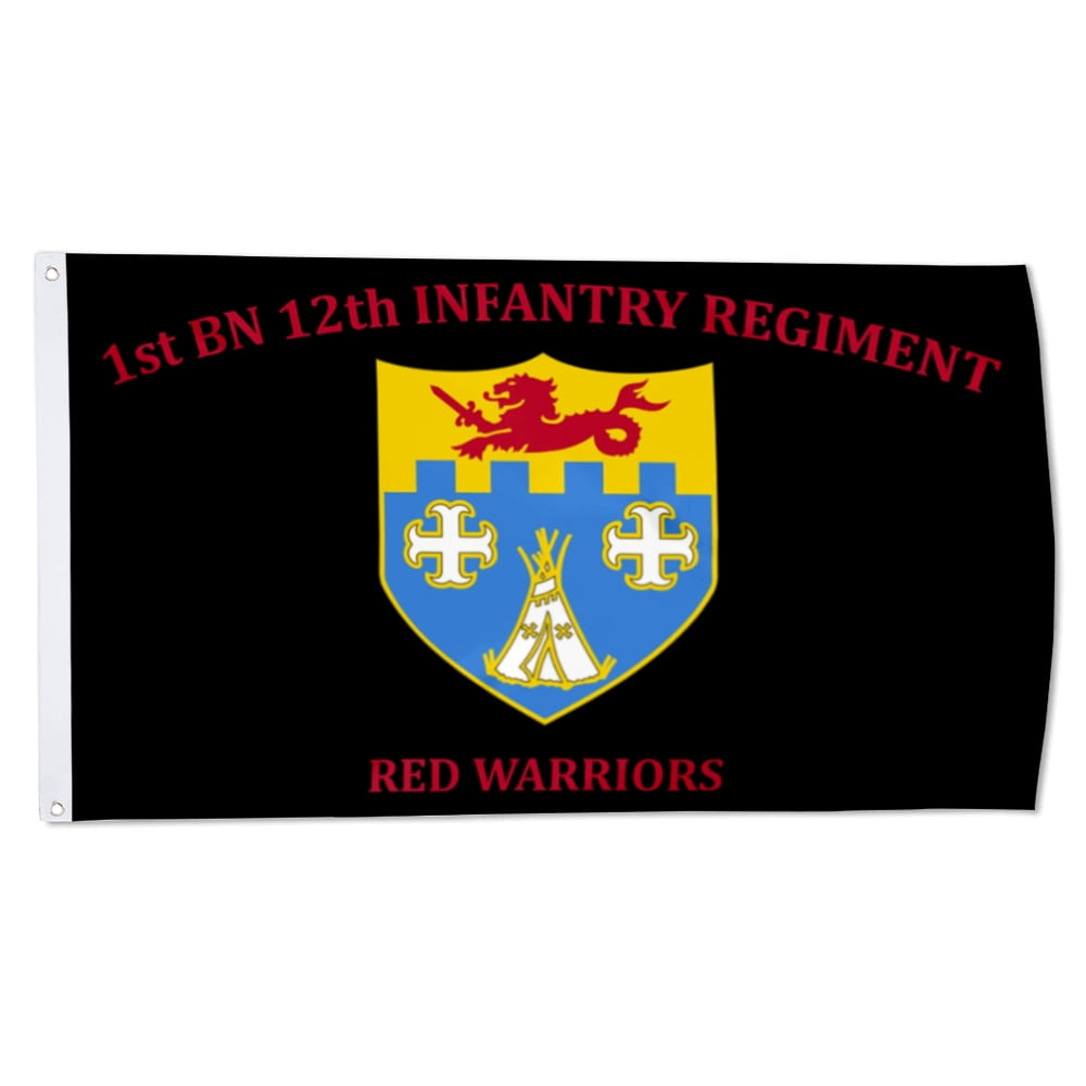 2but 12th IN. Flags 1st bn 12th Infantry Regiment Red Warriors banner ...