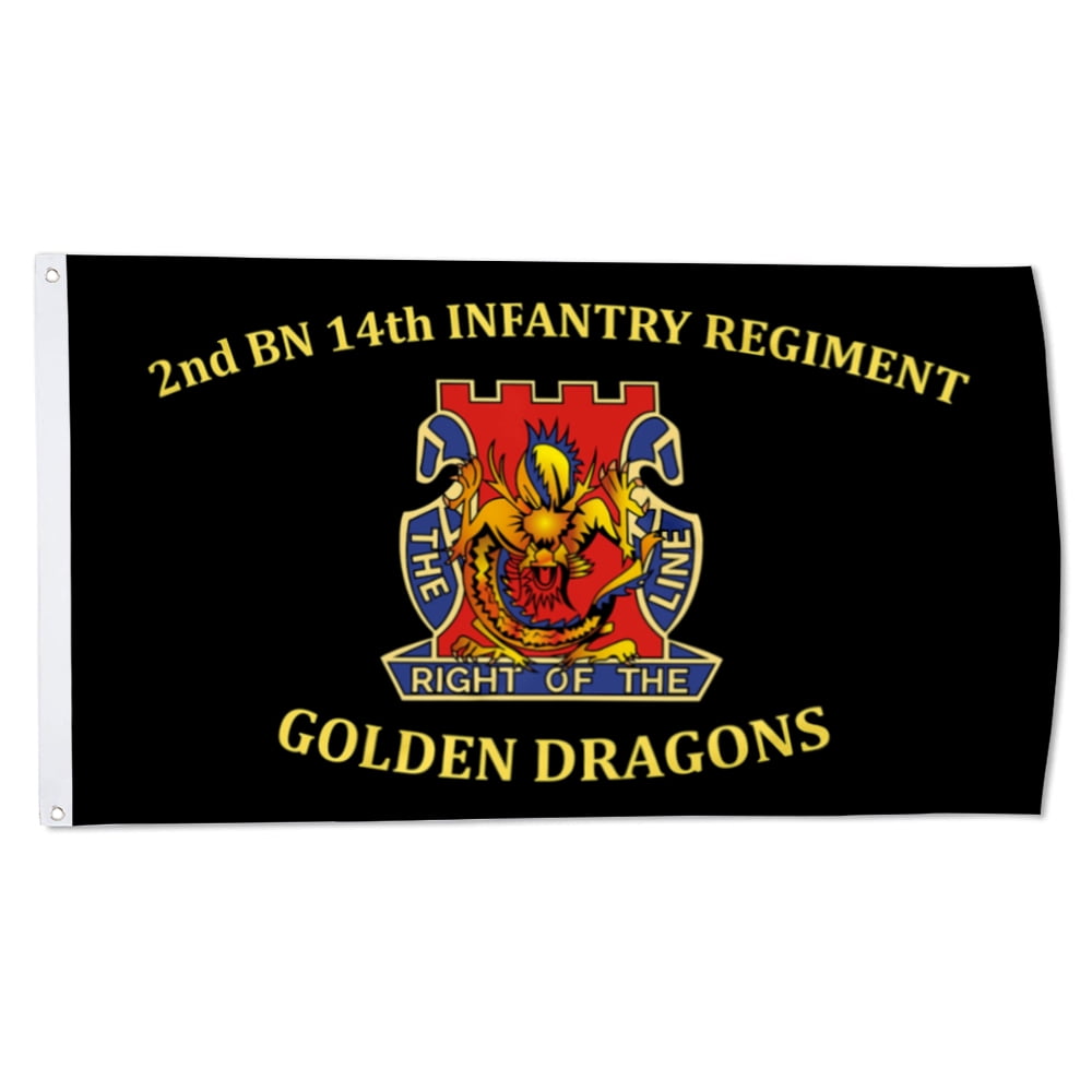 2but 14th IN. Flags 2nd BN 14th infantry Regiment GOLDEN DRAGONS banner ...