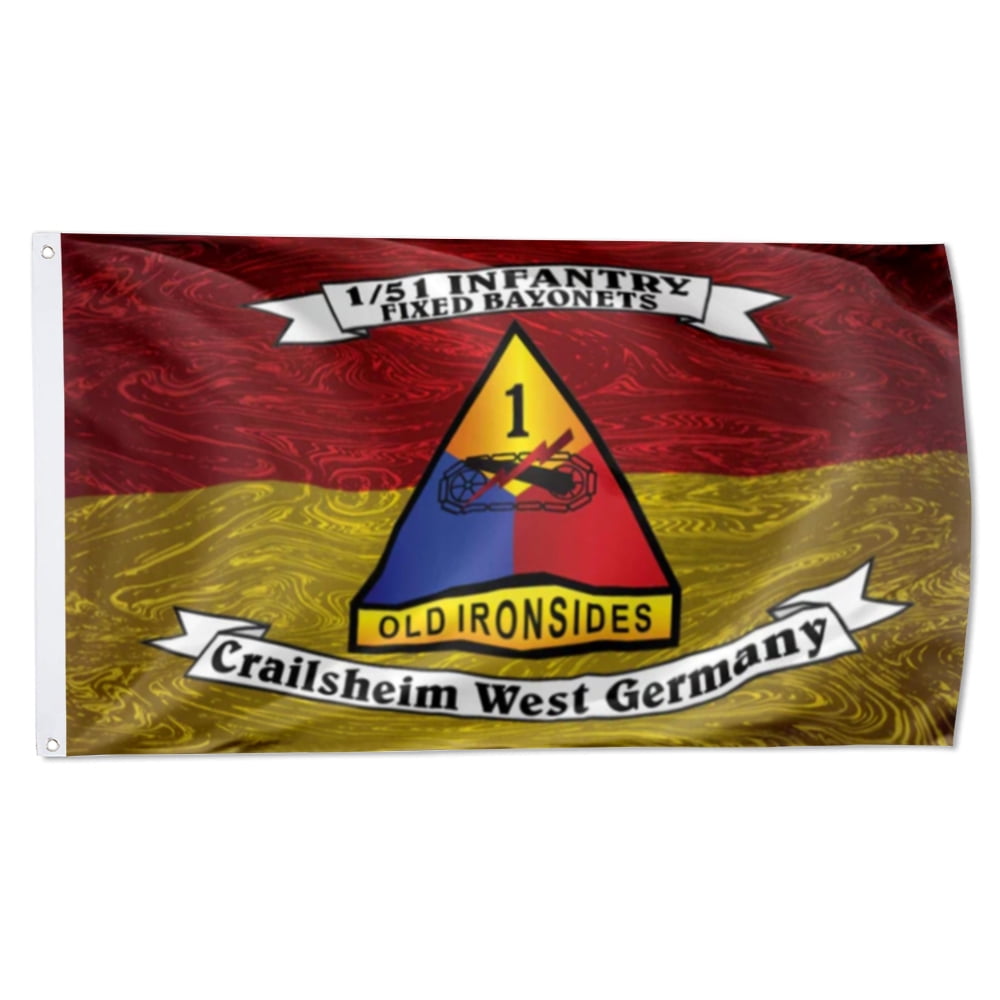 2but 1AD 1/51 INFANTRY fixed bayonets Crailsheim West Germany Old ...