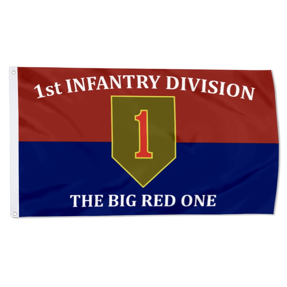 2but 1st Infantry Division The Big Red One Flag ID Military Flags Polyester 3x5 FT Indoor ...