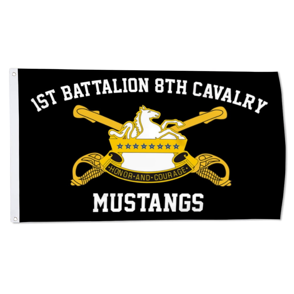 2but 1st bn 8th Cavalry Flag Mustangs flags CAV US Army Military Flags ...