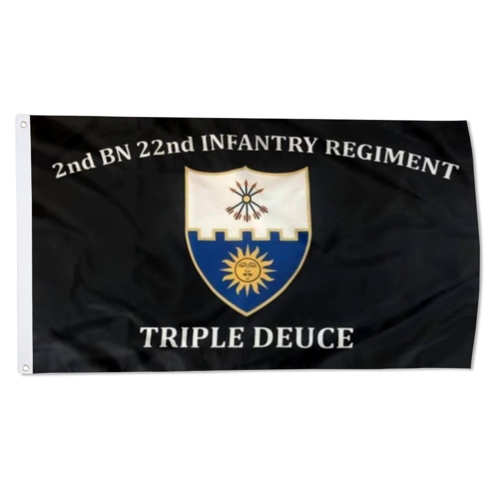 2but 22nd IN. Flags 2nd bn 22nd Infantry Regiment flag Triple Deuce ...