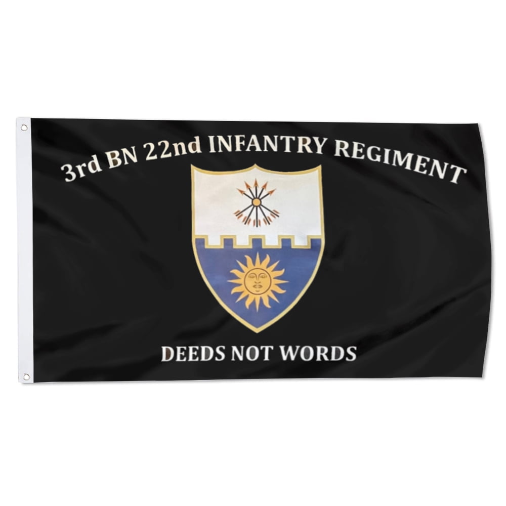 2but 22nd IN. Flags 3rd bn 22nd Infantry Regiment flag Deeds Not Words ...