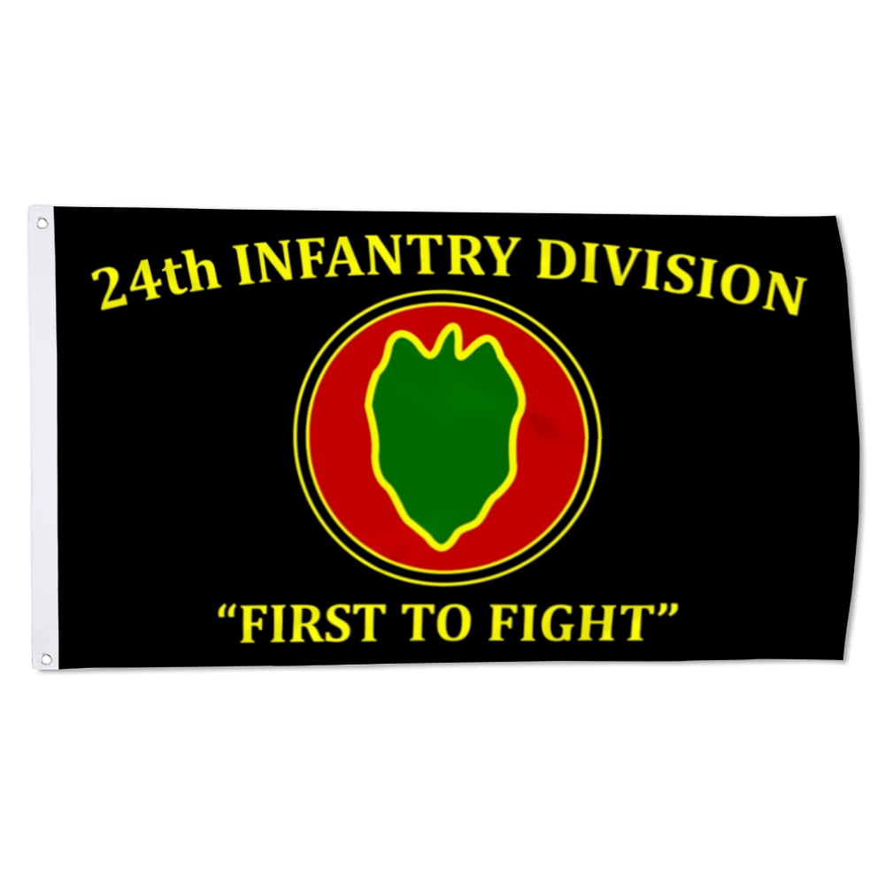 2but 24th Infantry Division Flag First to Fight ID banner US Army ...
