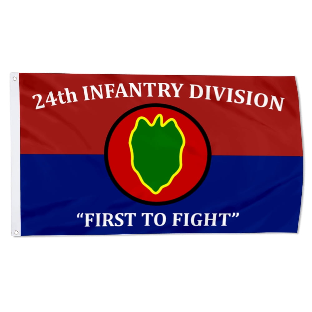 2but 24th Infantry Division Flag First to Fight banner US Army Military ...