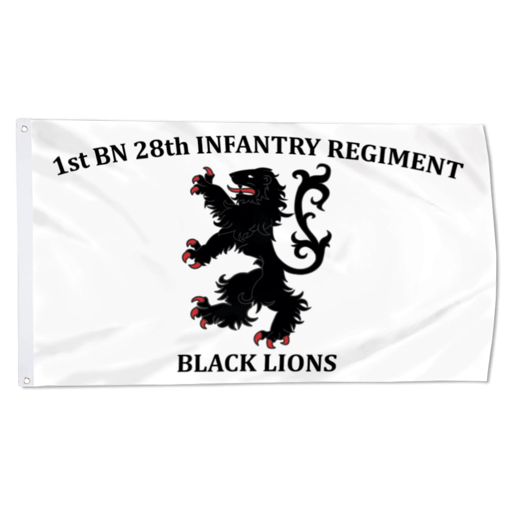 2but 28th IN. flags 1st BN 28th Infantry Regiment Black Lions Flag US ...