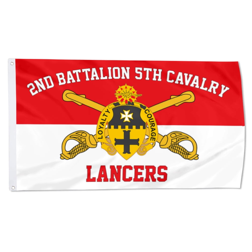2but 2nd Battalion 5th Cavalry Lancers flag US Army Military Flags ...
