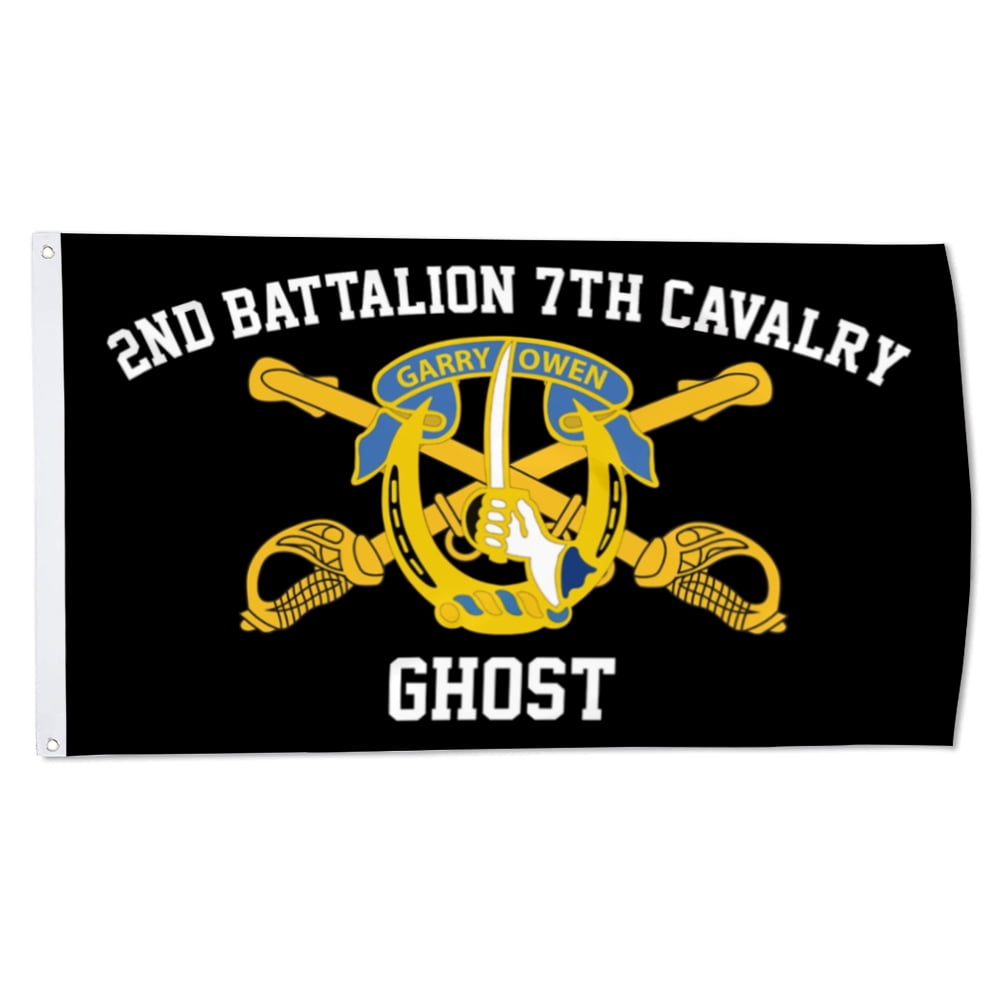 2but 2nd battalion 7th Cavalry Flag CAV Garry Owen Ghost flag US Army ...