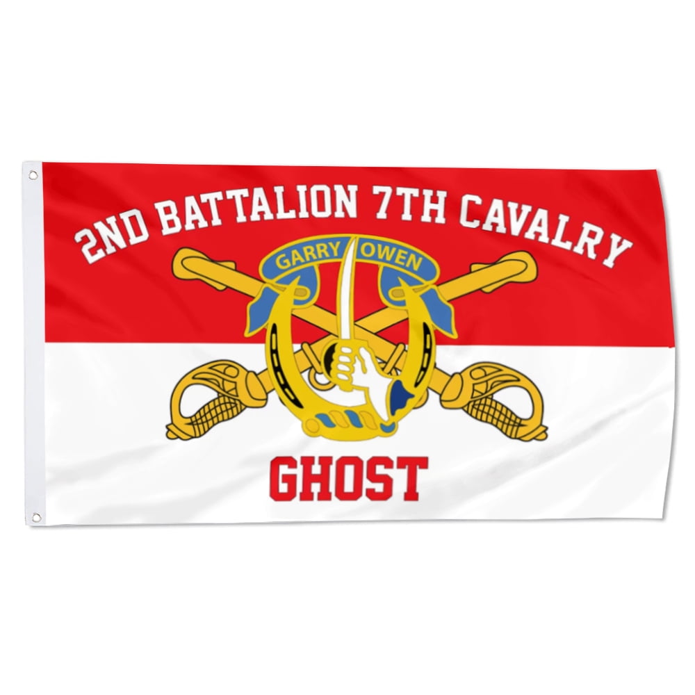 2but 2nd battalion 7th Cavalry Flag Garry Owens Ghost flags CAV US Army ...