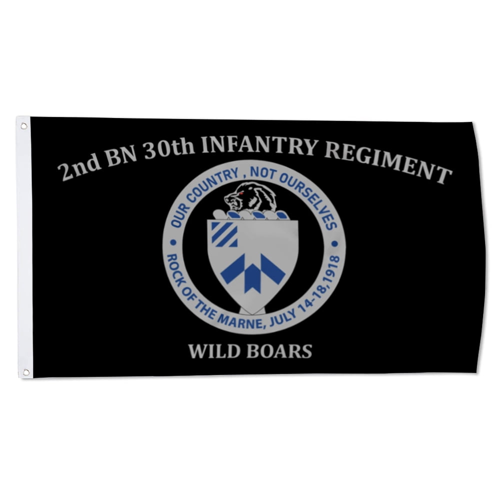 2but 30th IN. Flags 2nd BN 30th Infantry Regiment Wild Boars banner US ...