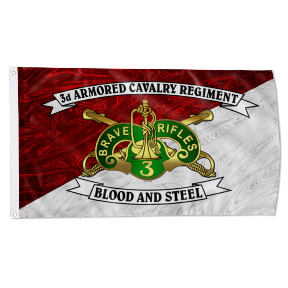 2but 3RD Armored Cavalry Regiment BLOOD and STEEL Flag ACR US Army ...