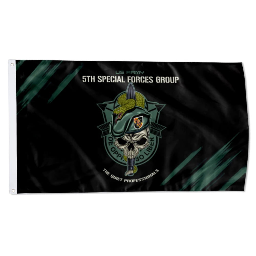 2but 5TH SPECIAL FORCES GROUP SNAKE EATERS The Quiet Professionals flag ...