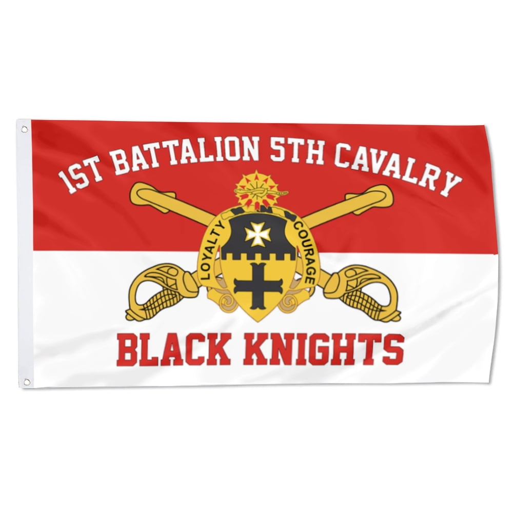 2but 5th Cavalry 1st Battalion Flag Black Knights flags CAV US Army ...